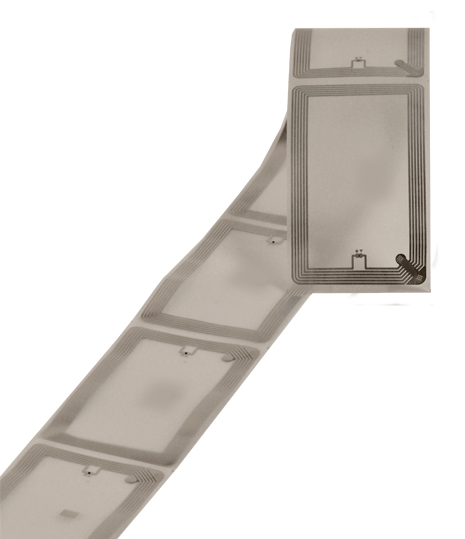 INT5002 - NXP/I-Code SLI X 45x76mm Rectangular Dry Inlay Clear PET ...